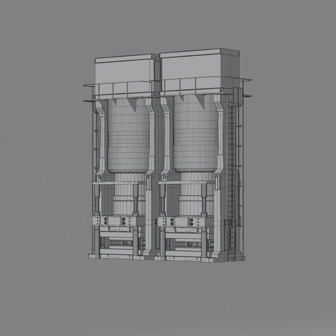3D Industrial Hydraulic Press Machine model - TurboSquid 1747051