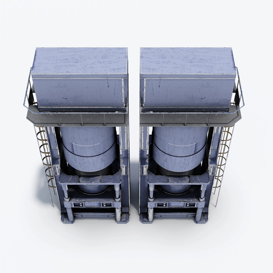 3D Industrial Hydraulic Press Machine model - TurboSquid 1747051