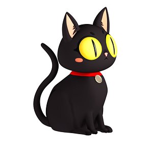 Download 3D Cartoon Cat Blender Models - TurboSquid