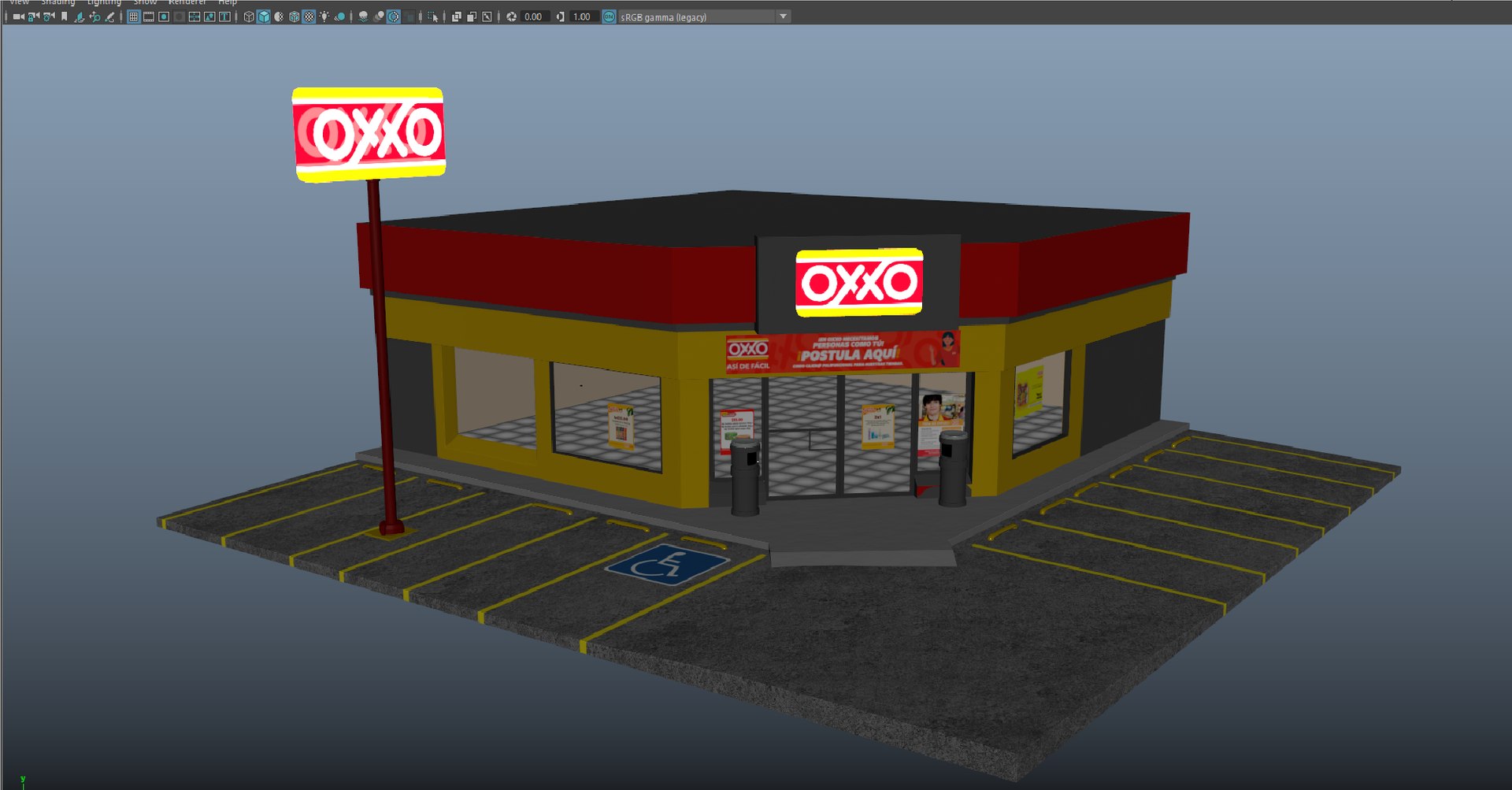3D OXXO Convenience Store Model - TurboSquid 2137882