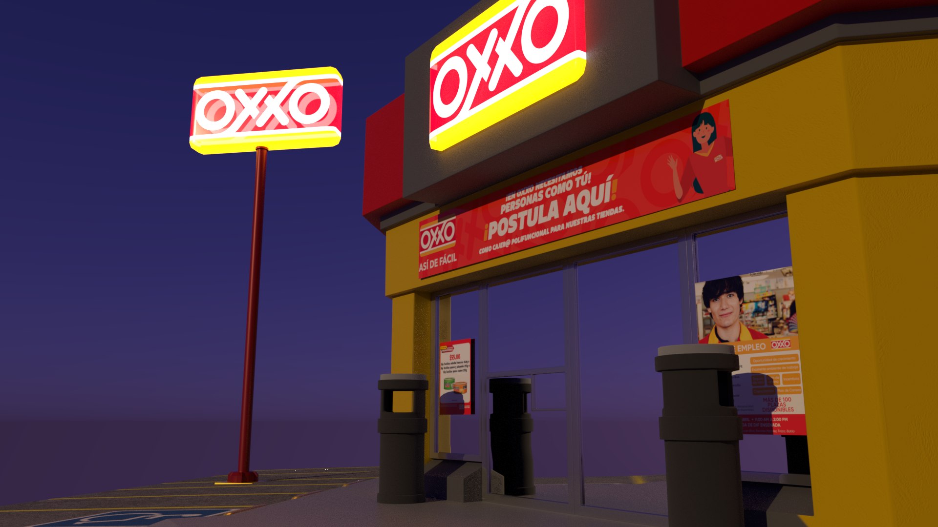 3D OXXO Convenience Store Model - TurboSquid 2137882