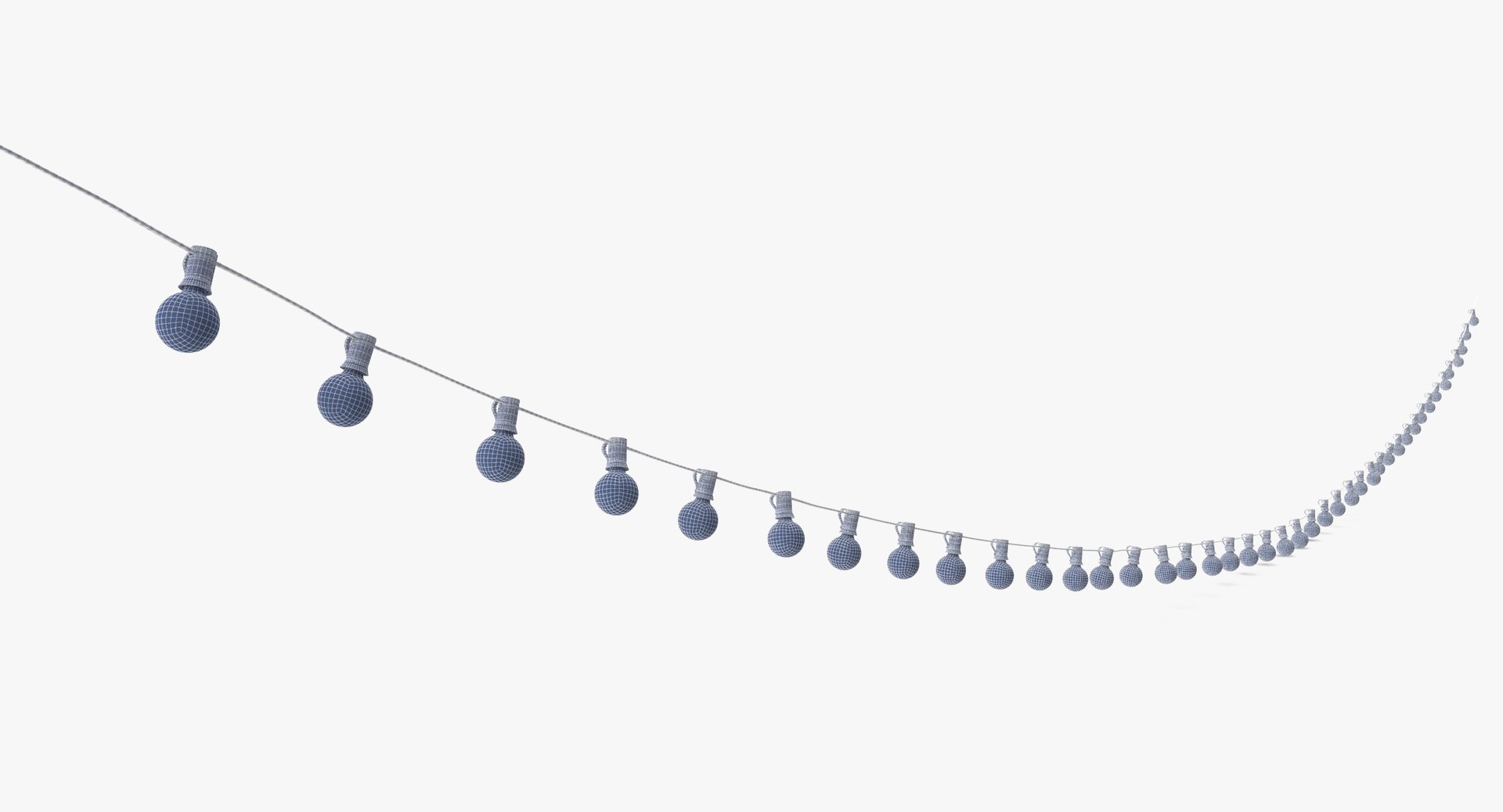 3d model of string lights 03
