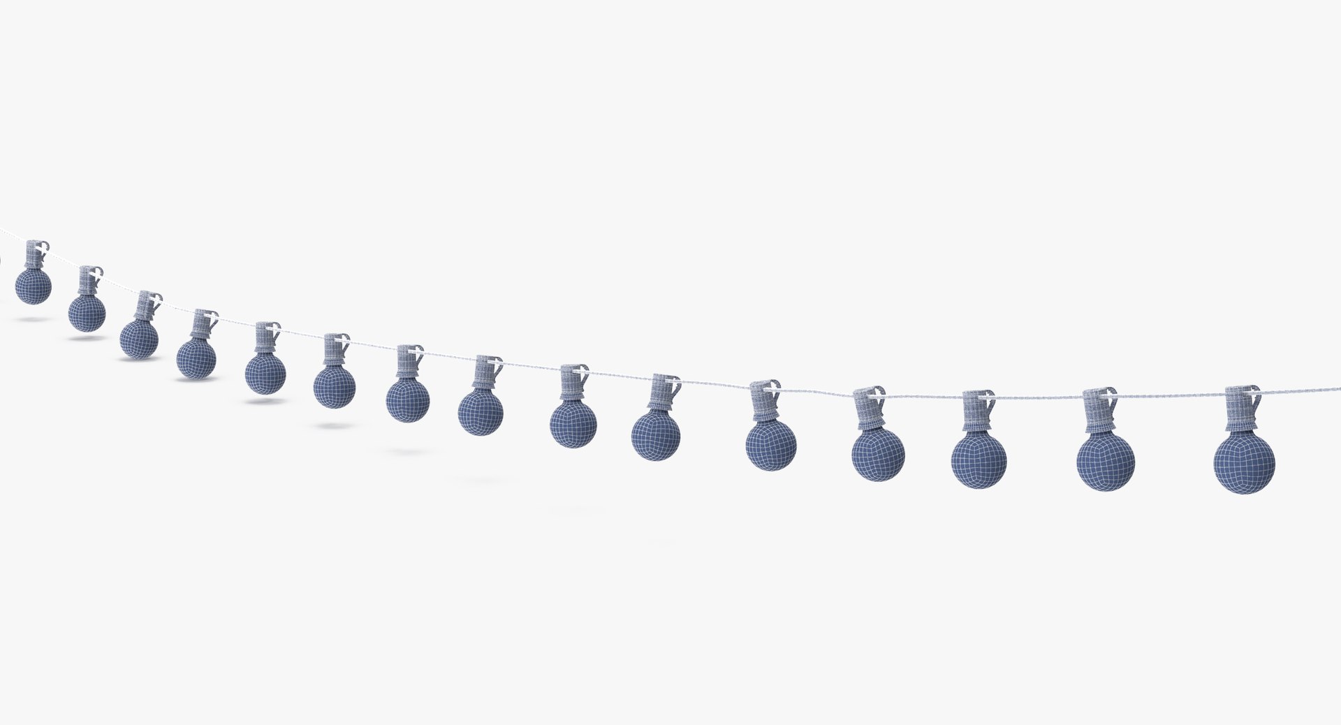 3d model of string lights 03