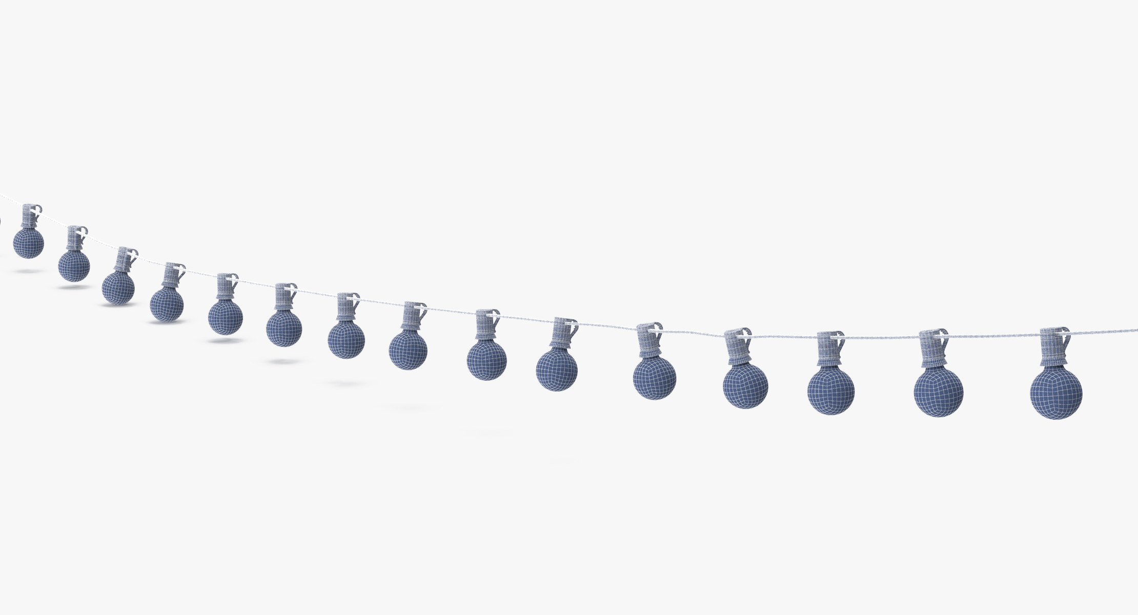 3d model of string lights 03