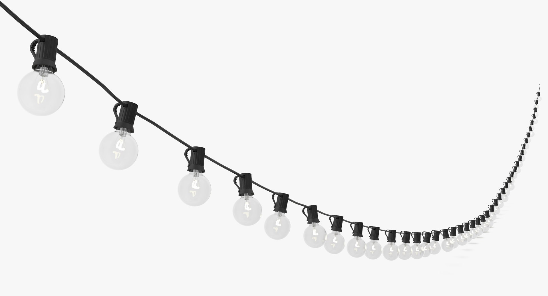3d Model Of String Lights 03