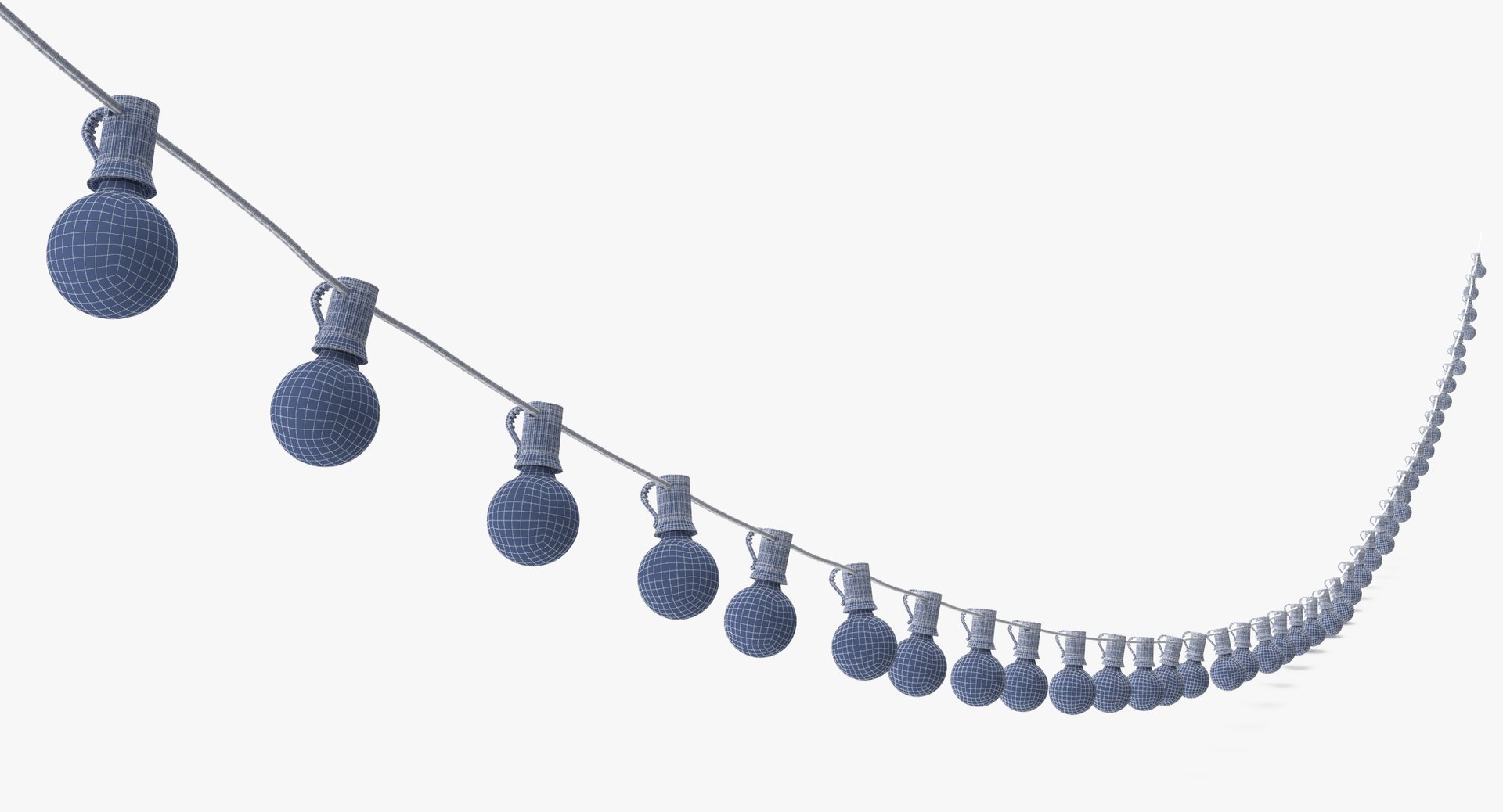 3d model of string lights 03