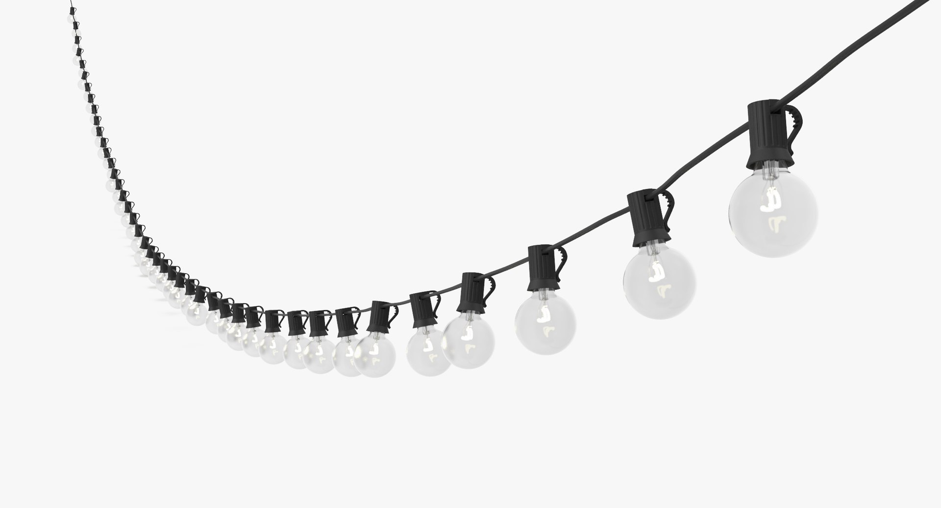 3d model of string lights 03