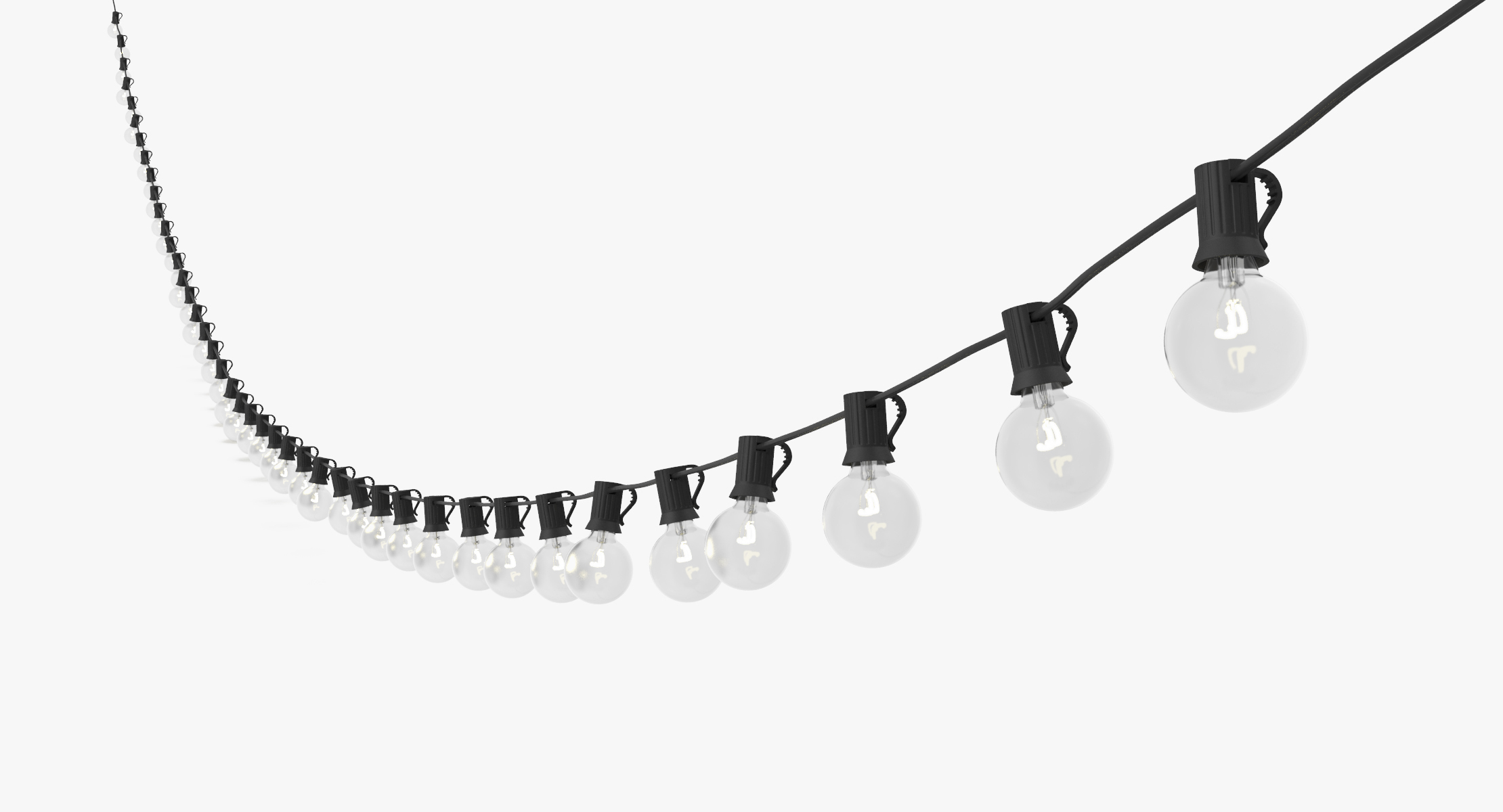 3d model of string lights 03
