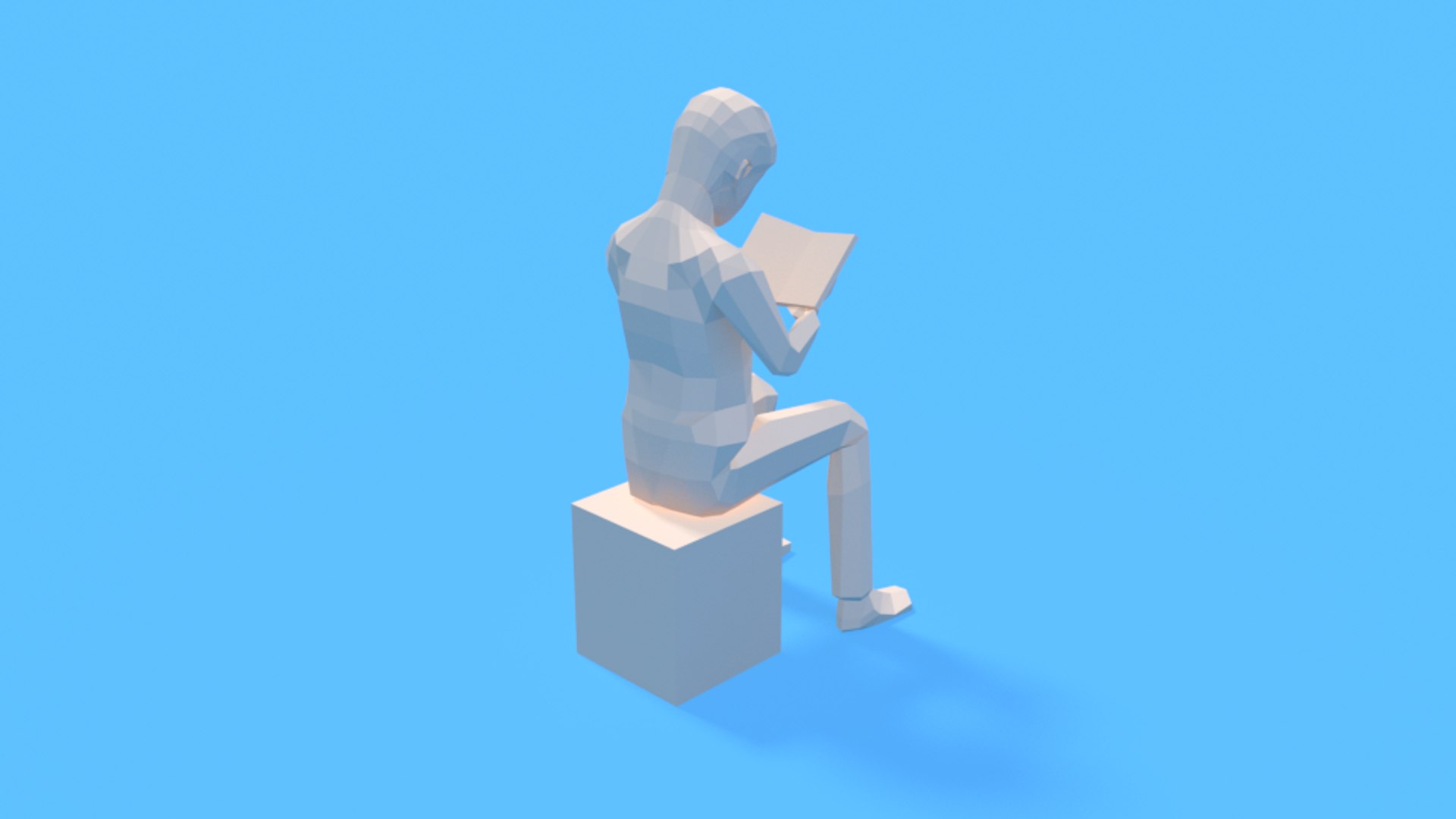 Kid Reading Book 3D Model - TurboSquid 1416920