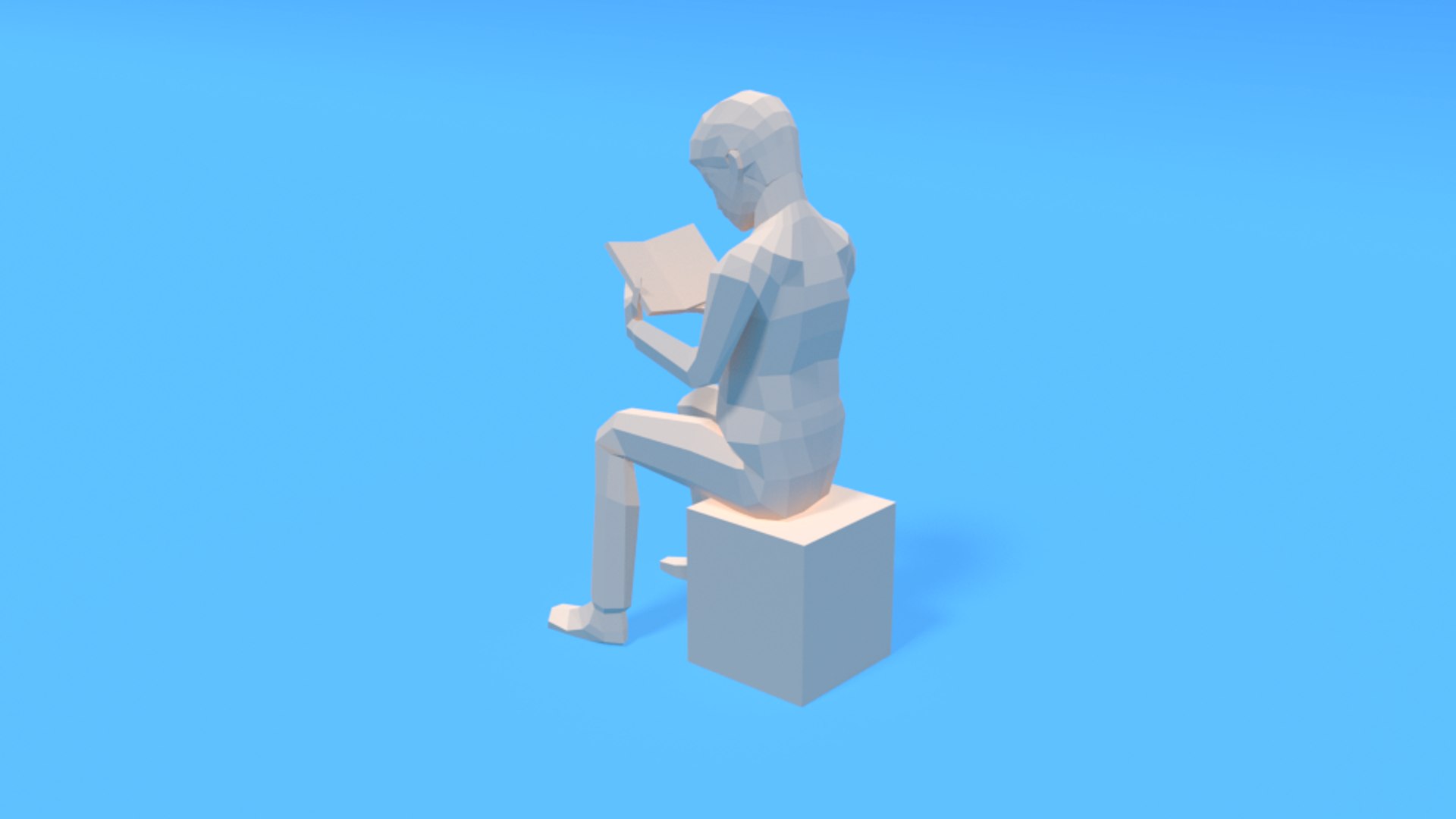 Kid Reading Book 3D Model - TurboSquid 1416920