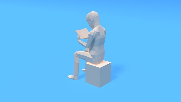 Kid reading book 3D model - TurboSquid 1416920