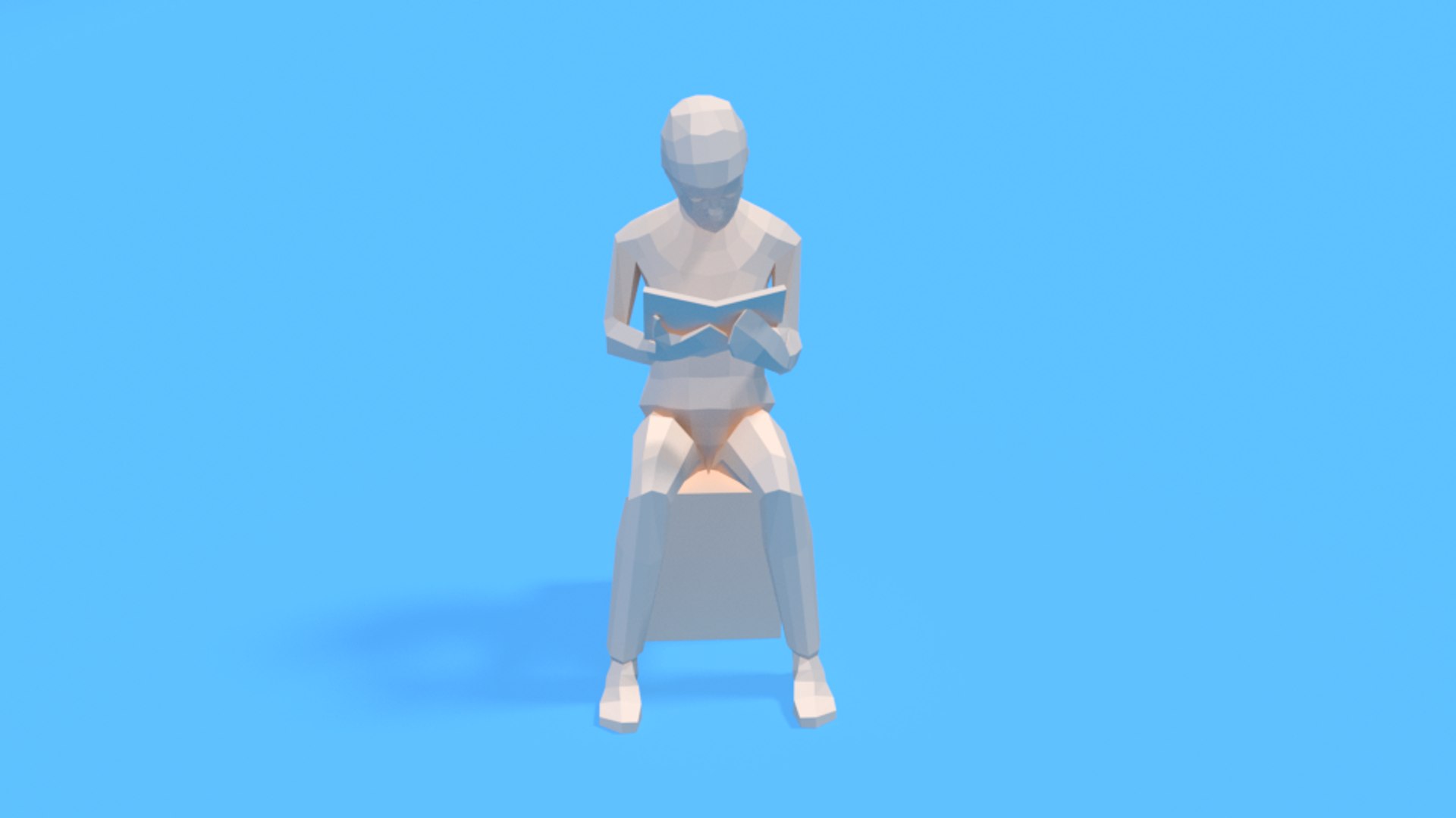 Kid Reading Book 3D Model - TurboSquid 1416920