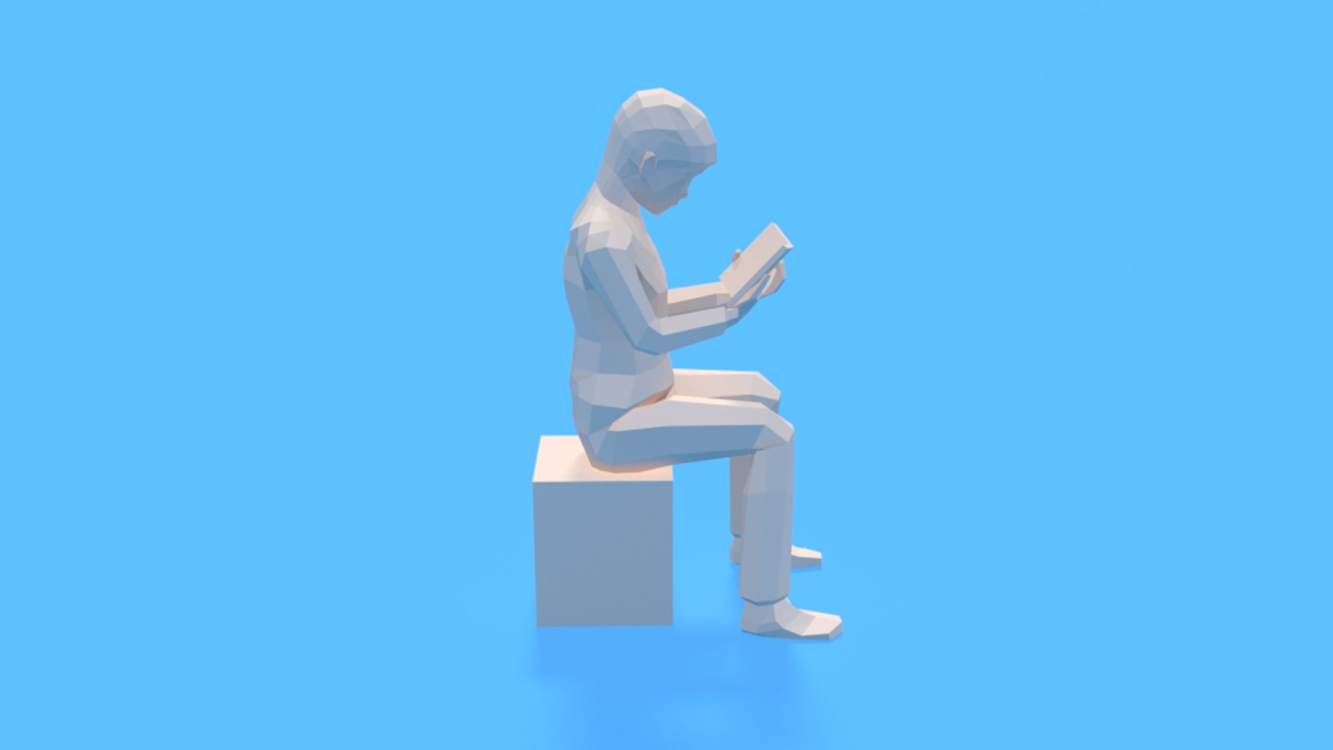 Kid Reading Book 3D Model - TurboSquid 1416920