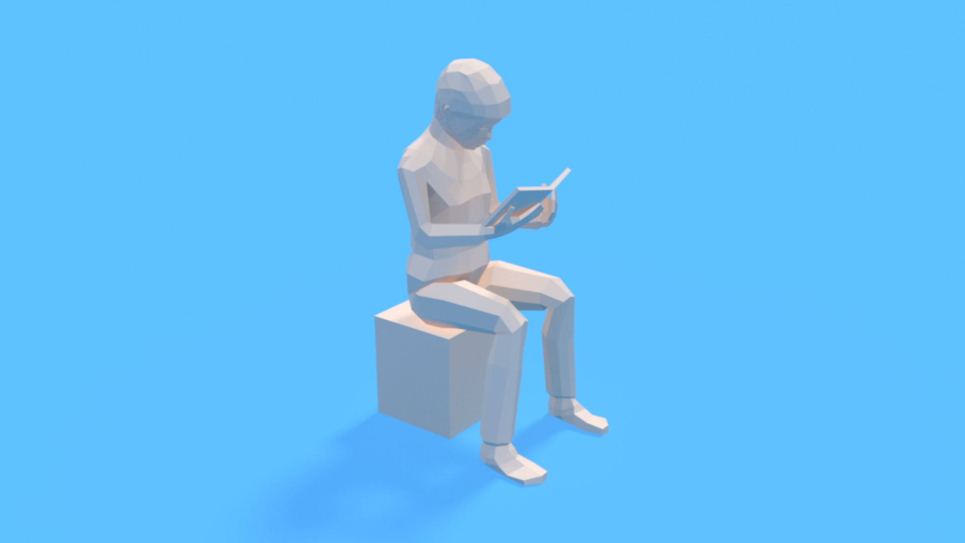 Kid Reading Book 3D Model - TurboSquid 1416920