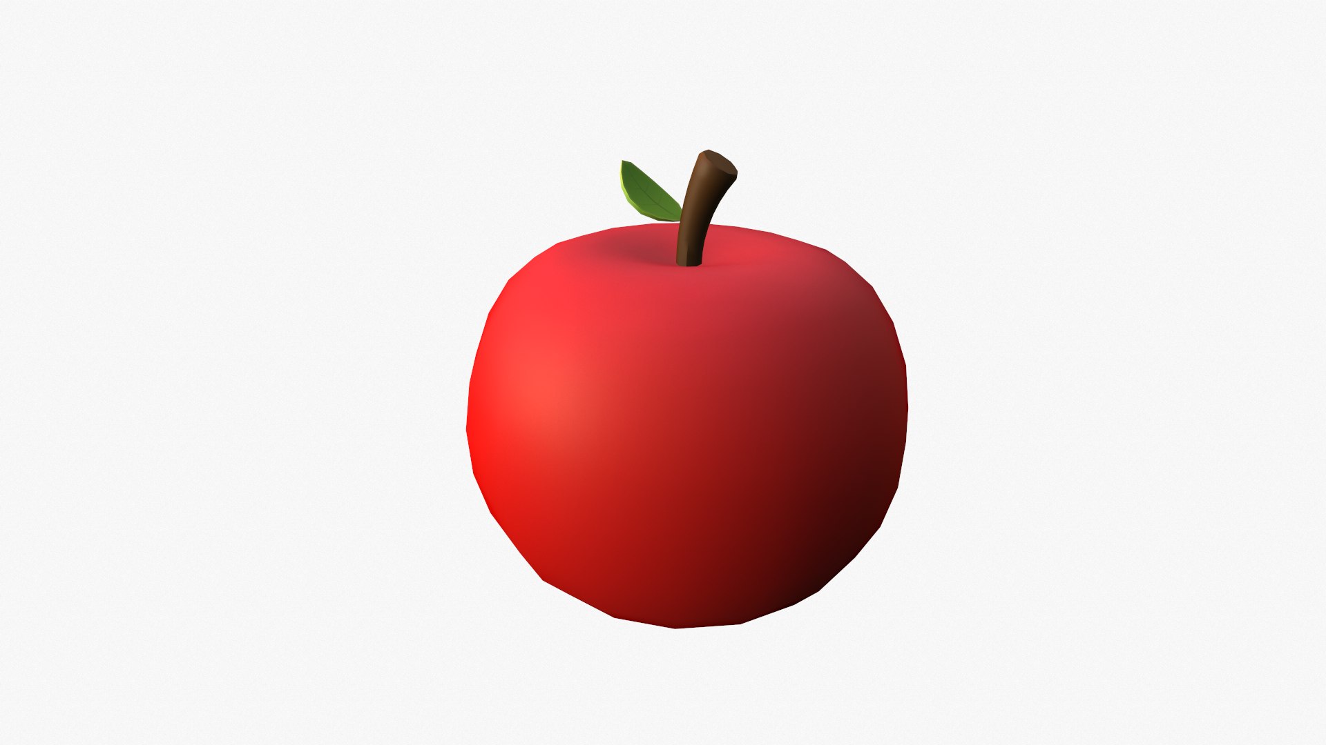 Cartoon Apple 3D Model - TurboSquid 1916863