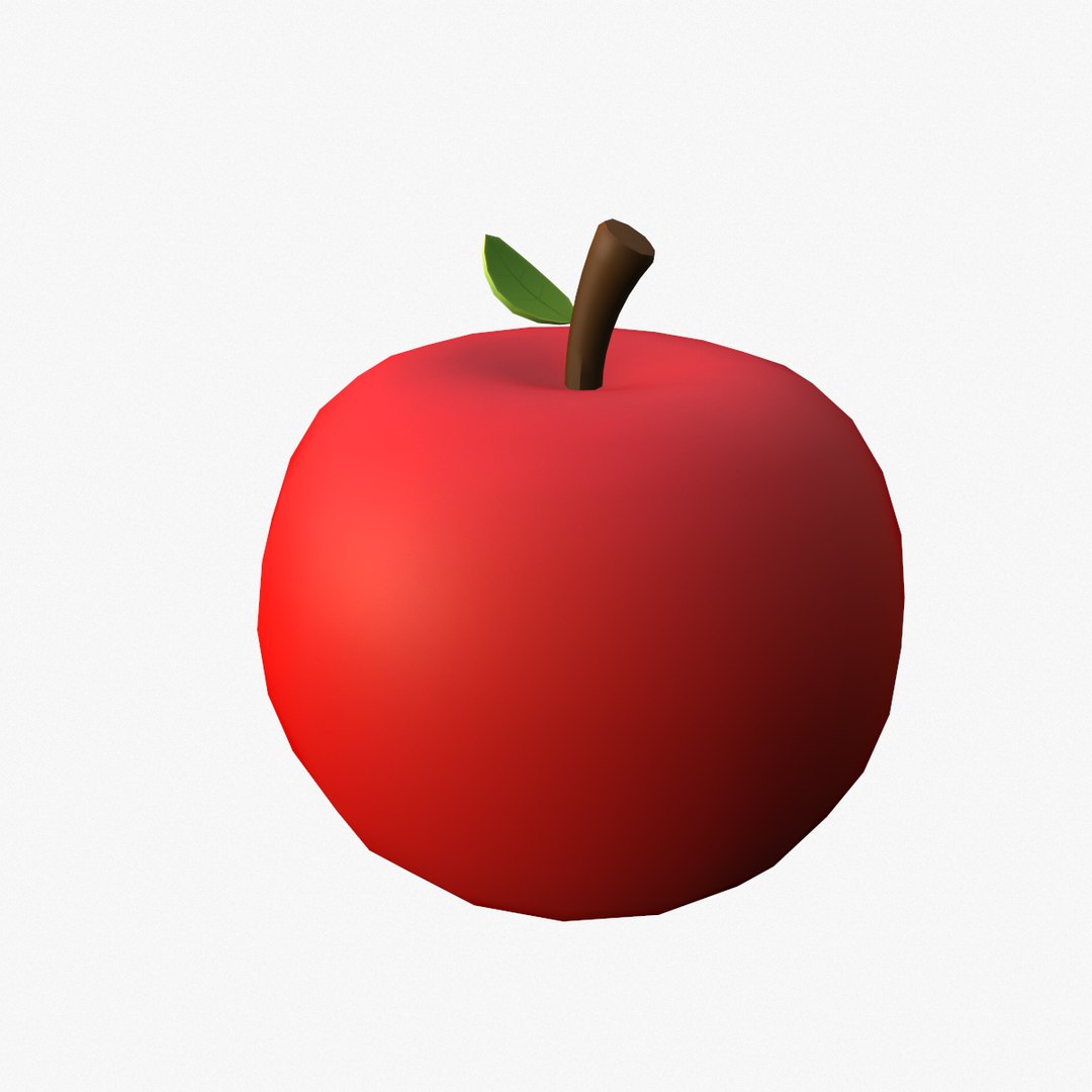 Cartoon Apple 3D Model - TurboSquid 1916863