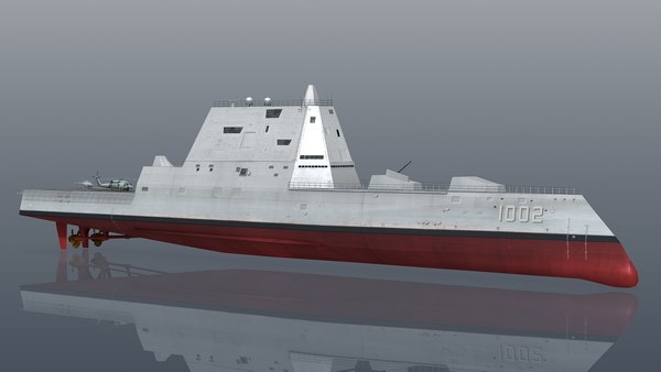 USS LYNDON B. JOHNSON DDG 1002 Zumwalt class model - TurboSquid 1830193