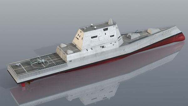 USS LYNDON B. JOHNSON DDG 1002 Zumwalt class model - TurboSquid 1830193