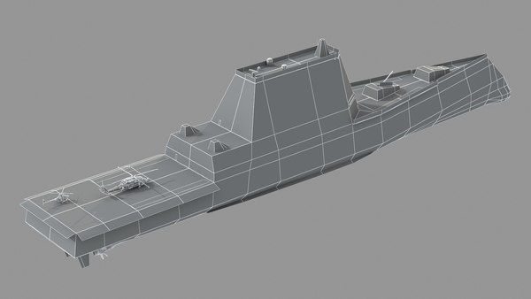 USS LYNDON B. JOHNSON DDG 1002 Zumwalt class model - TurboSquid 1830193