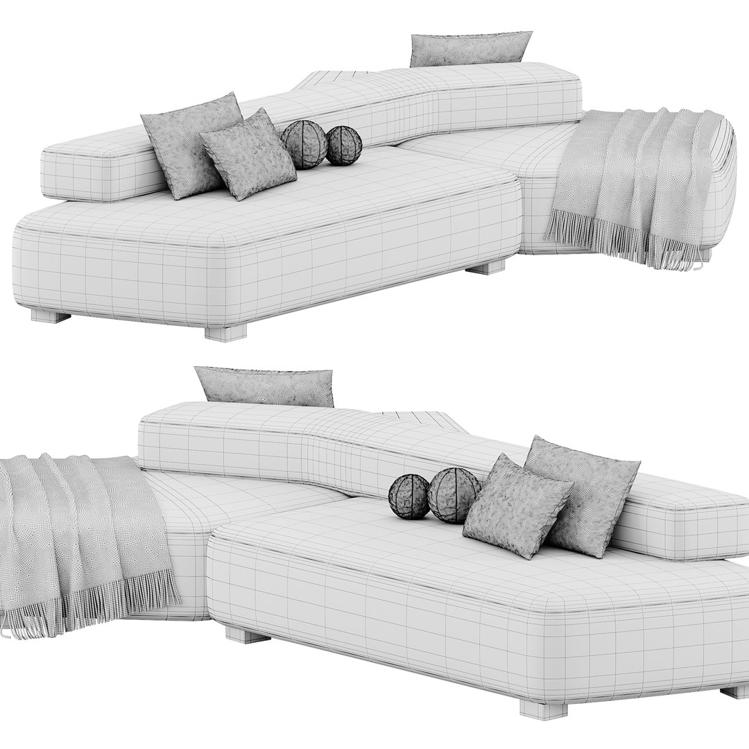 Rift Sofa 01 By Moroso 3D Model - TurboSquid 2194229