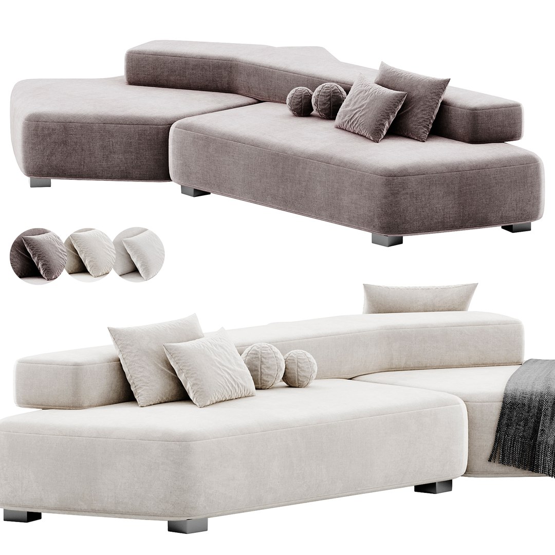Rift Sofa 01 By Moroso 3D Model - TurboSquid 2194229