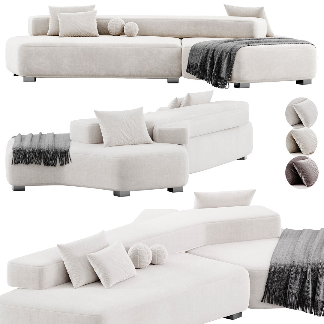 Rift Sofa 01 By Moroso 3D Model - TurboSquid 2194229