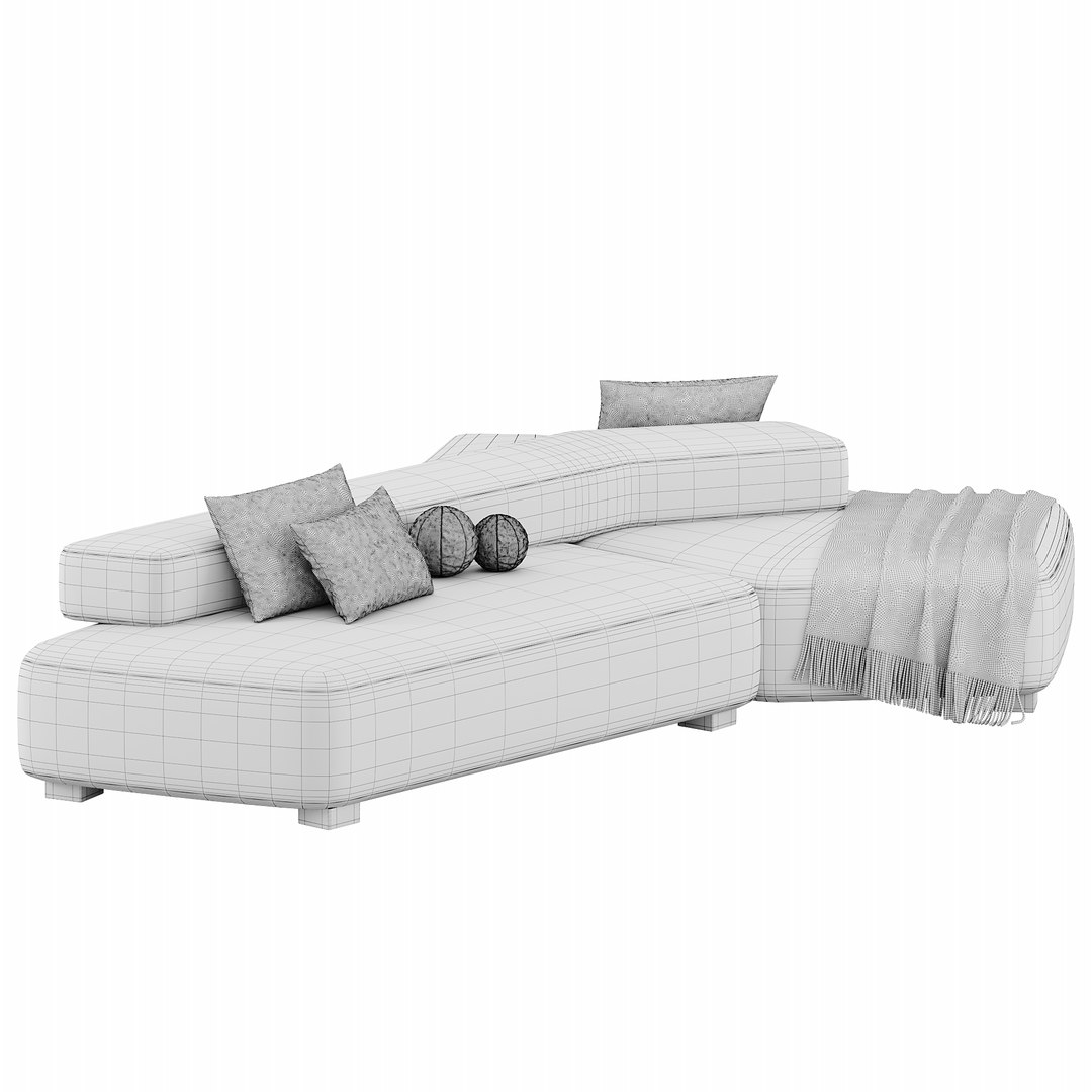 Rift Sofa 01 By Moroso 3D Model - TurboSquid 2194229
