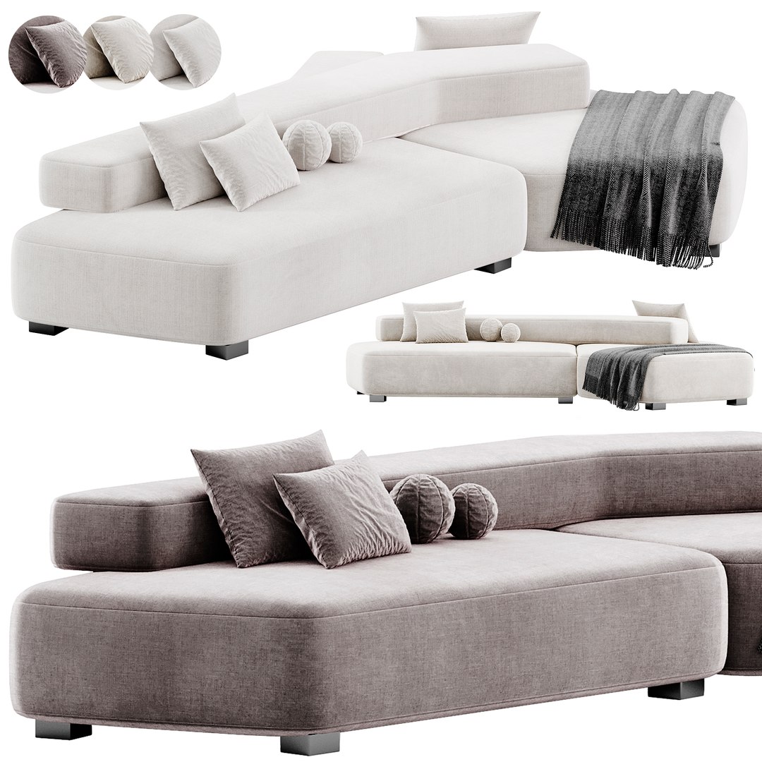 Rift Sofa 01 By Moroso 3D Model - TurboSquid 2194229