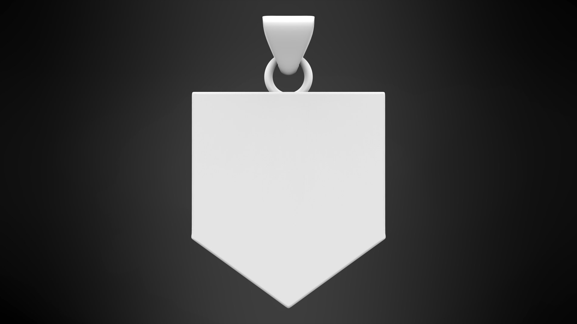 3D Model Letter H Pendant - TurboSquid 1781908