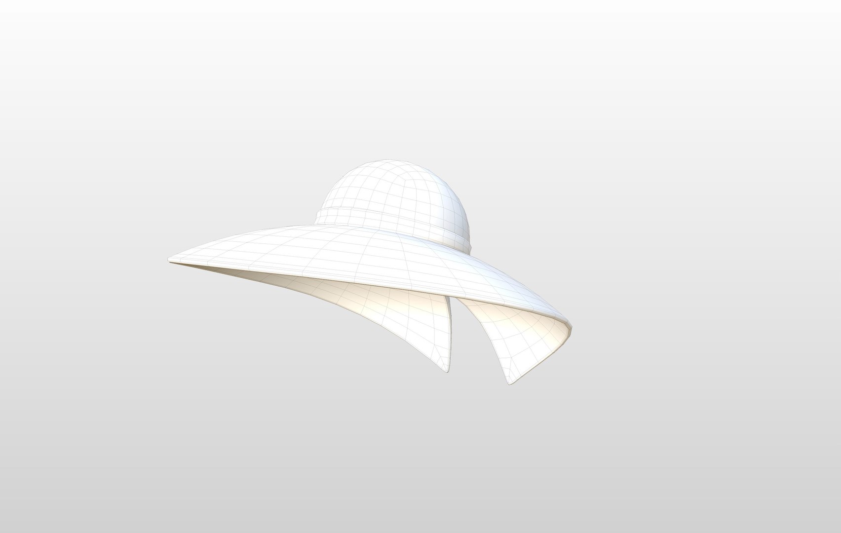 3D Hat001 Red Sun Hat - TurboSquid 1965603