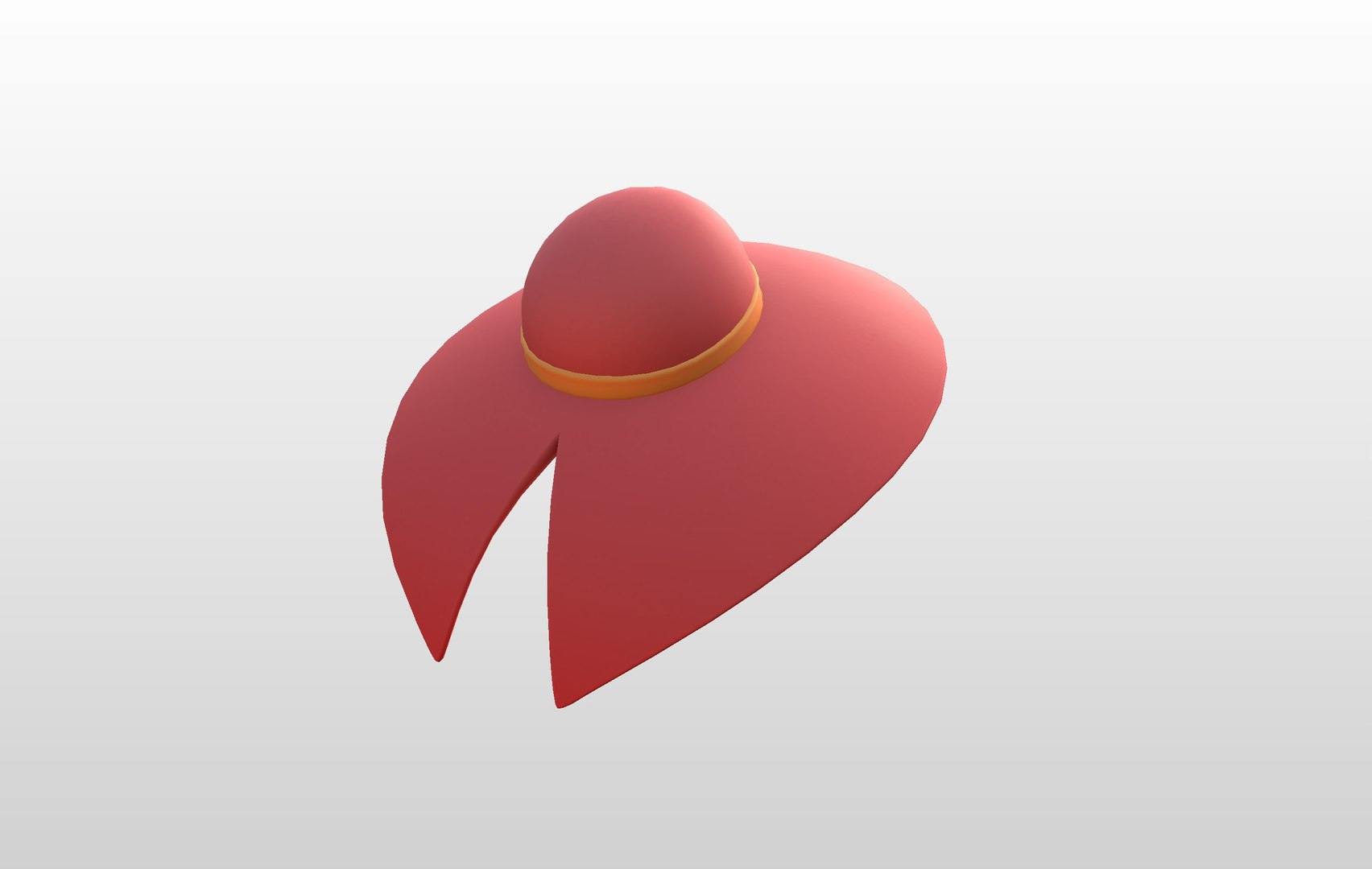 3D Hat001 Red Sun Hat - TurboSquid 1965603