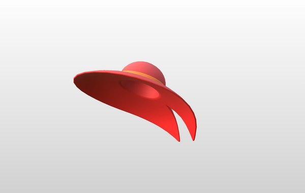 3D Hat001 Red Sun Hat - TurboSquid 1965603