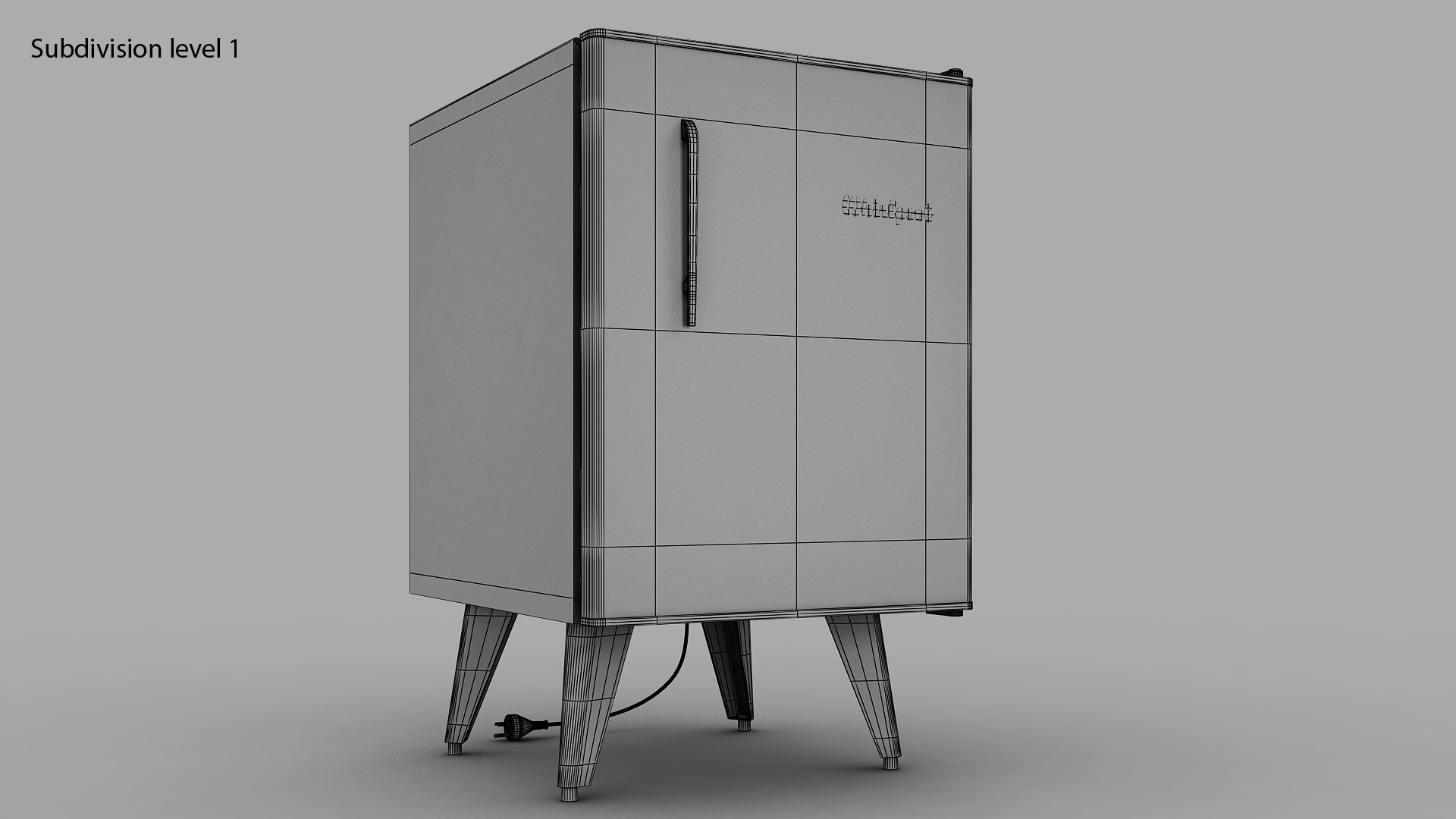 Retro Mini Fridge 3D Model - TurboSquid 1476980