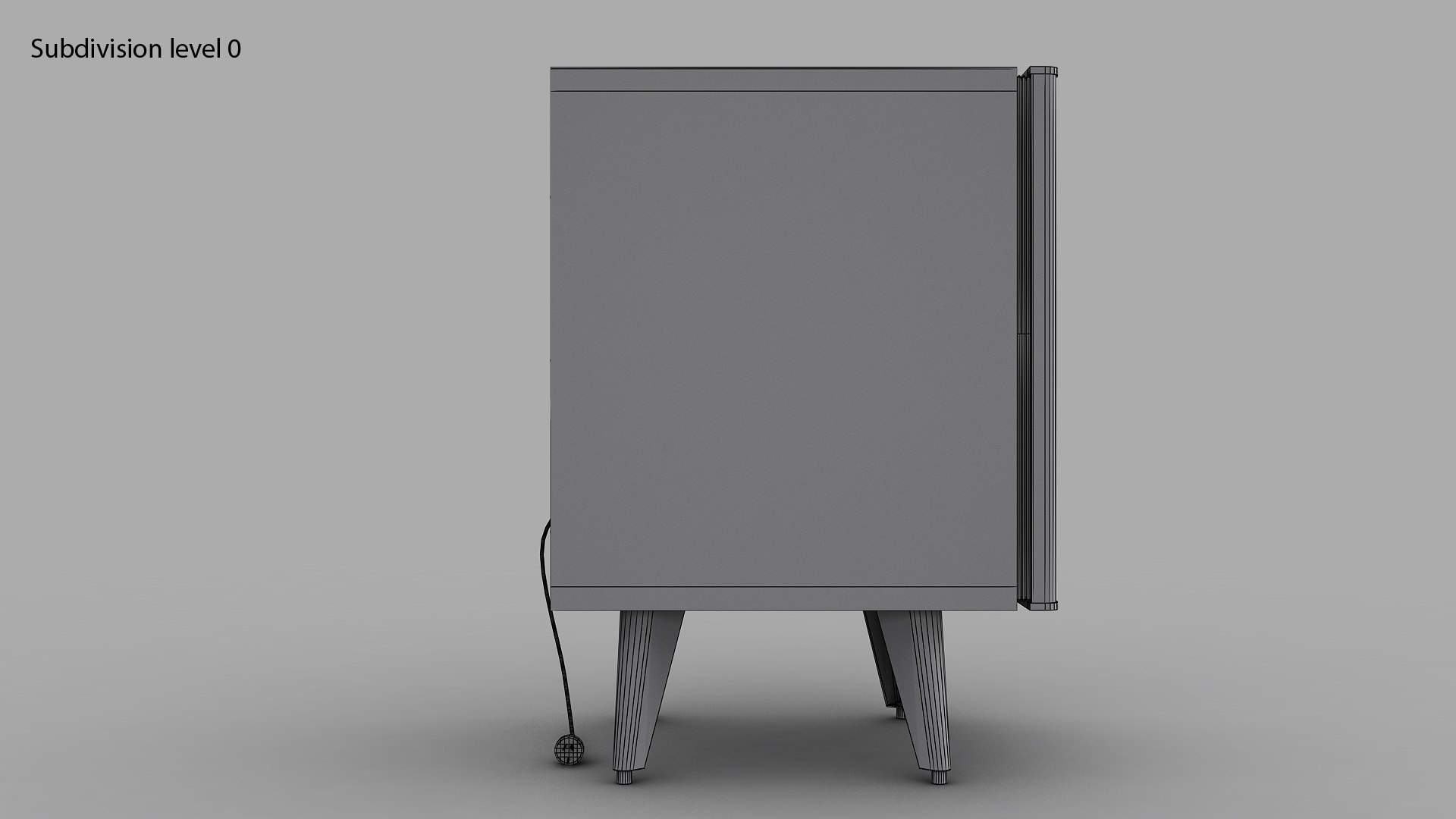 Retro Mini Fridge 3D Model - TurboSquid 1476980
