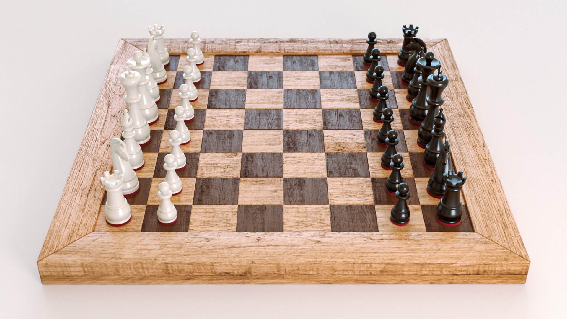 3D Wooden Chess Set Model - TurboSquid 2318983