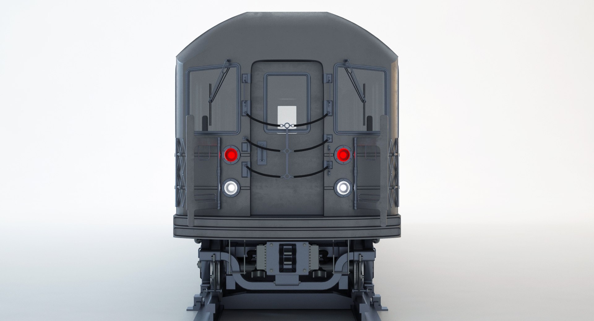 new york r62 subway train 3d model