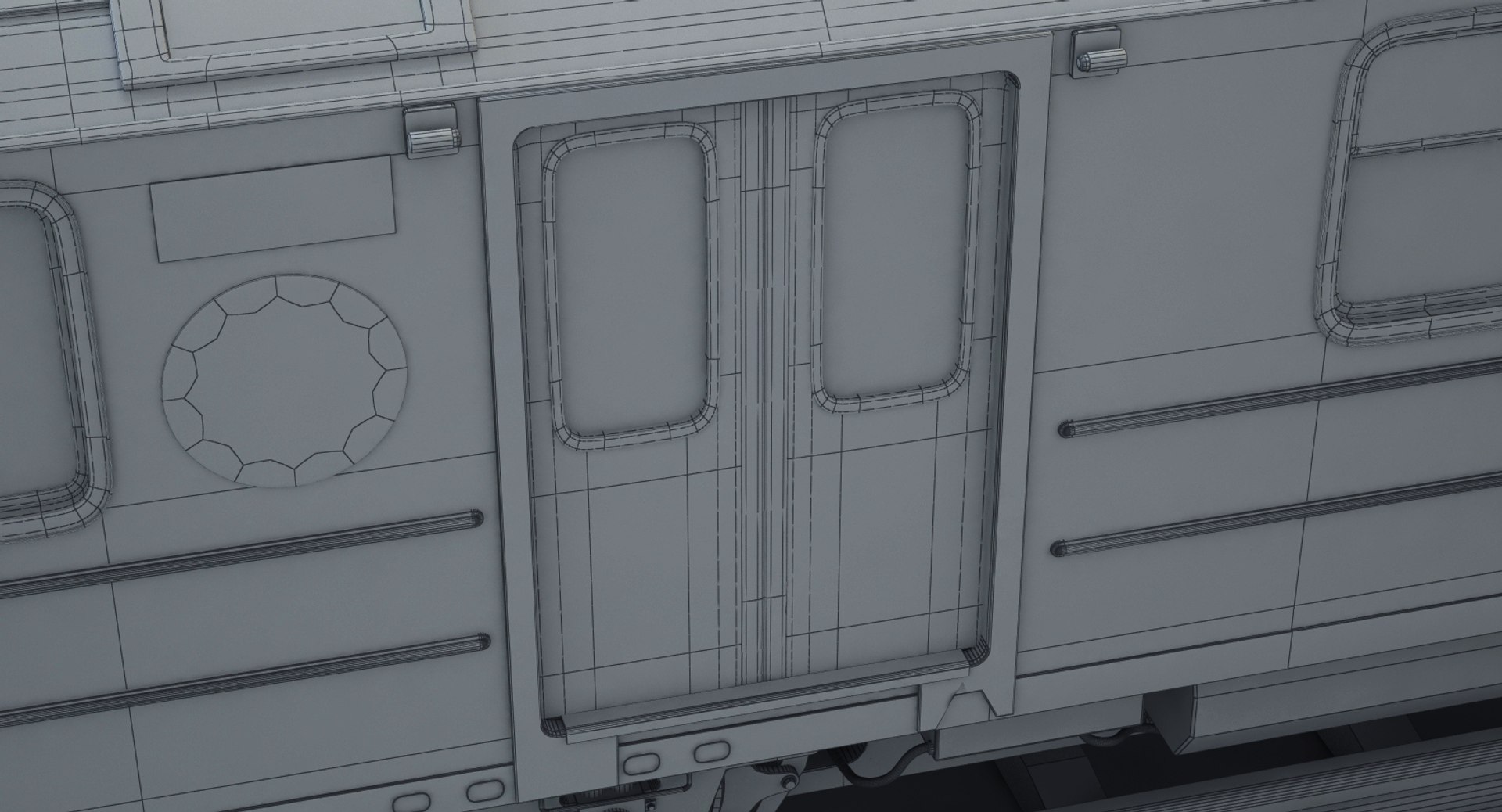 new york r62 subway train 3d model