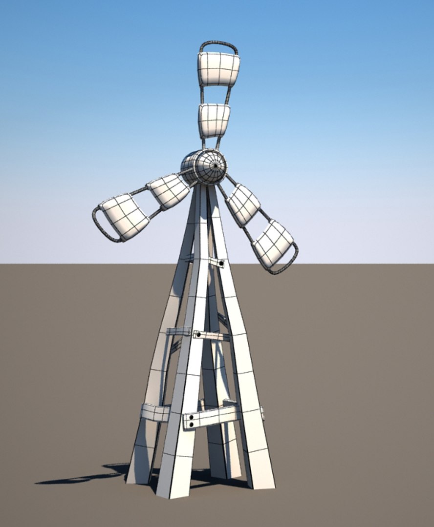 3d windmill model