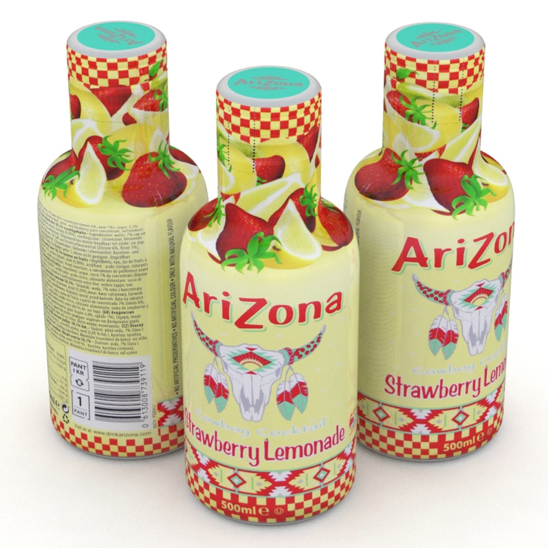 3D Arizona Beverage Bottle - TurboSquid 1212557