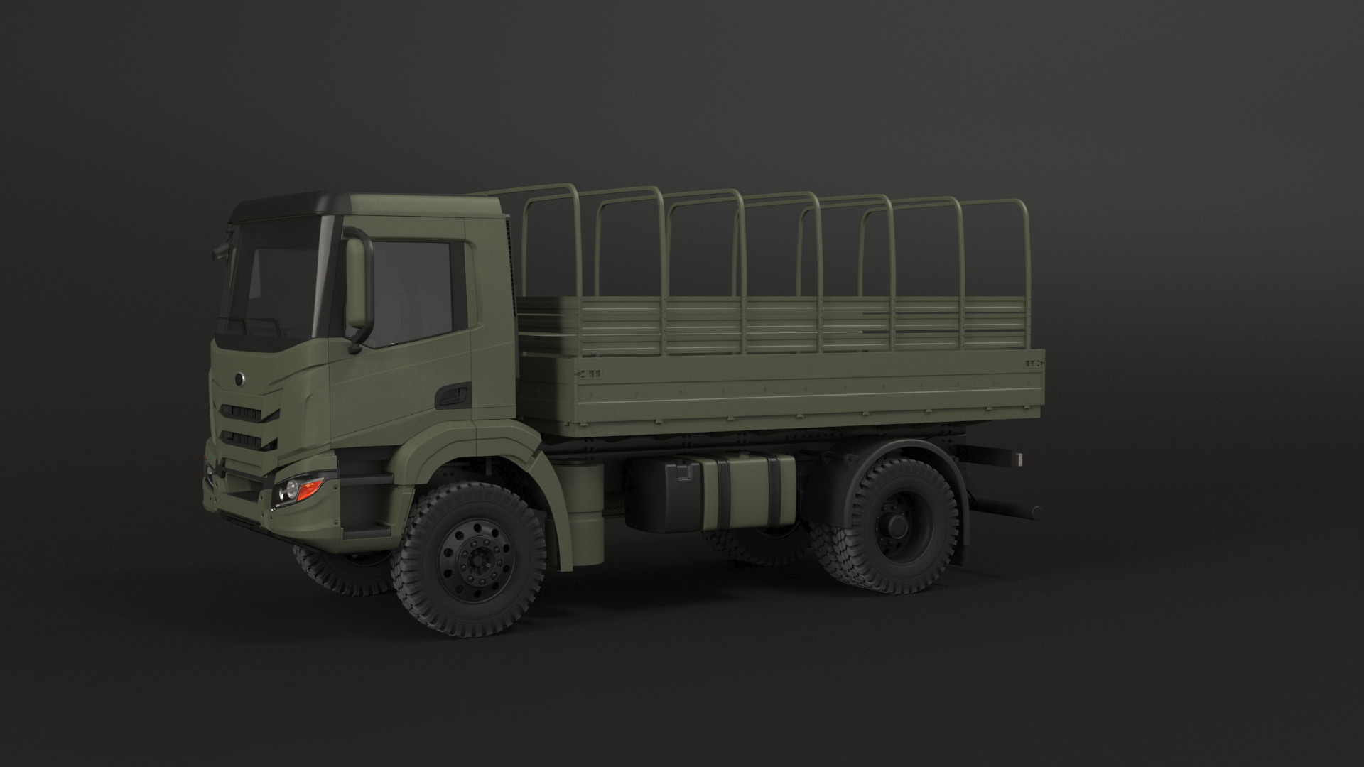 3D Generic Military Truck - TurboSquid 1975076