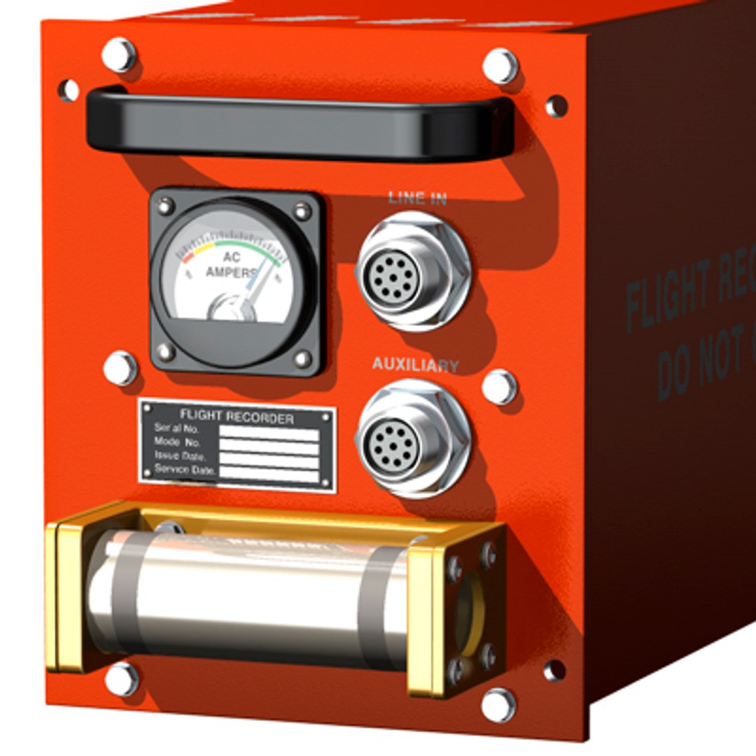 3d flight recorder black box model