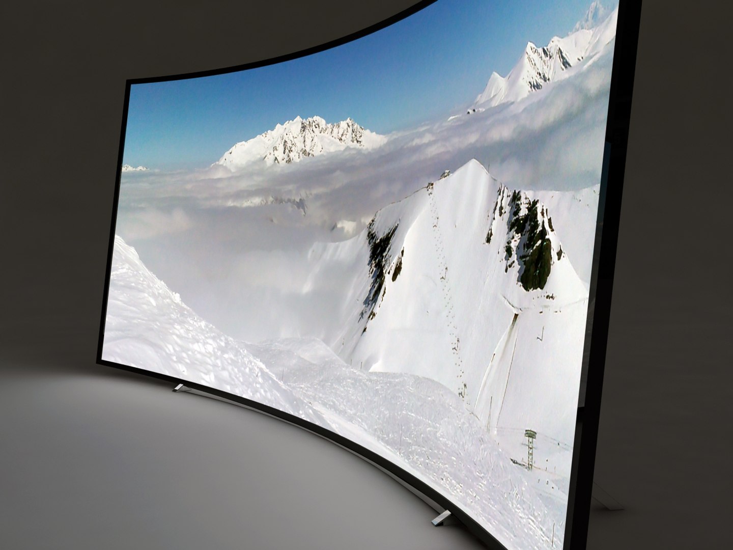 Curved Ultra Tv Hd 3d Max