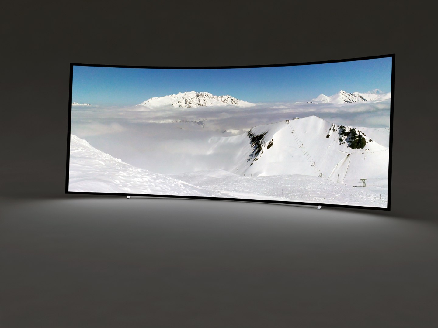 Curved Ultra Tv Hd 3d Max