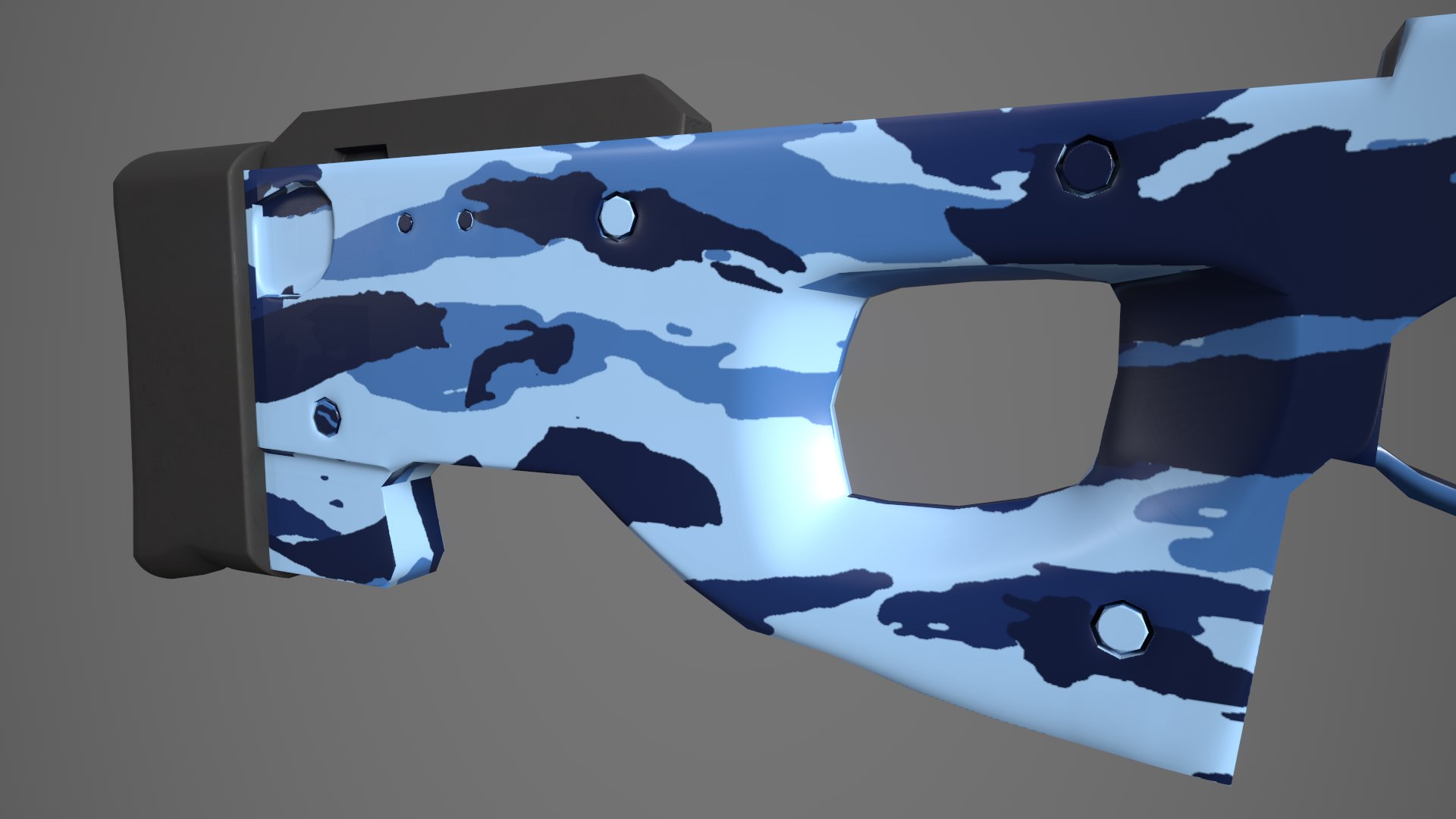 3D Arctic Warfare Magnum Blue - TurboSquid 1553518