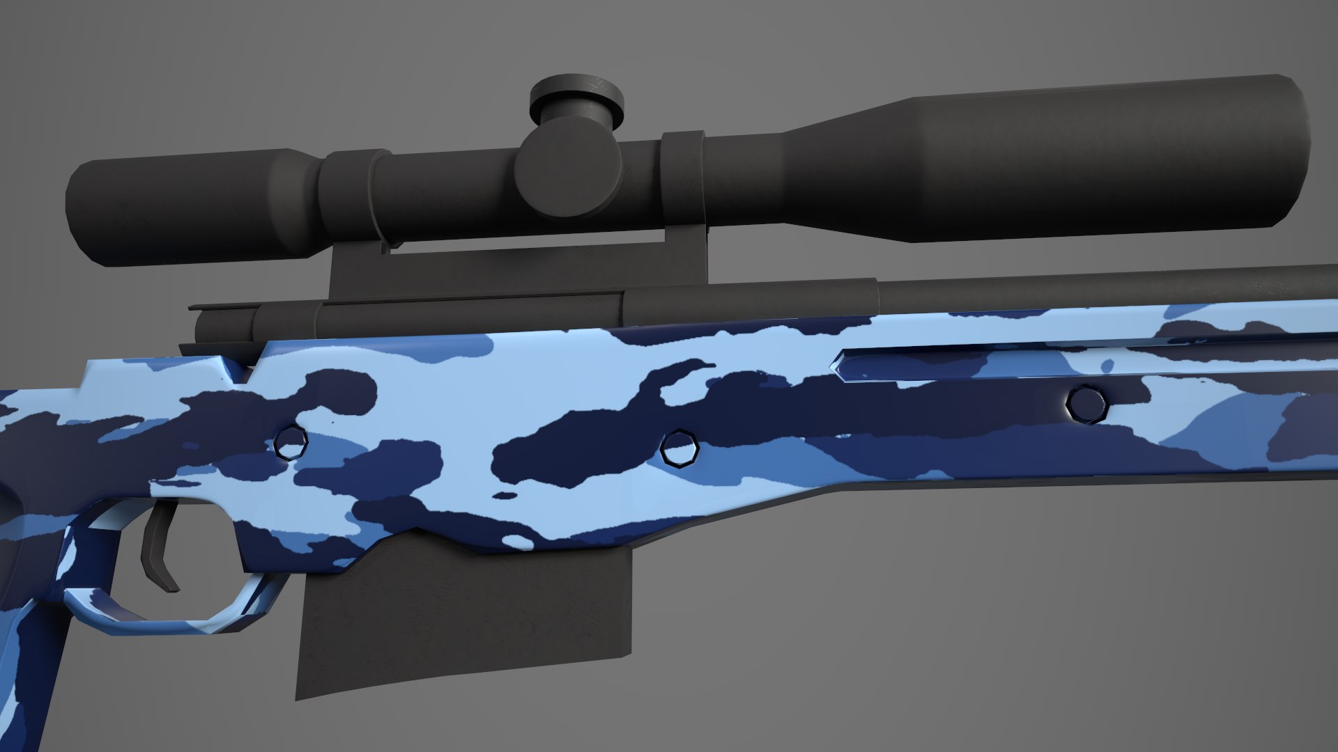 3D Arctic Warfare Magnum Blue - TurboSquid 1553518