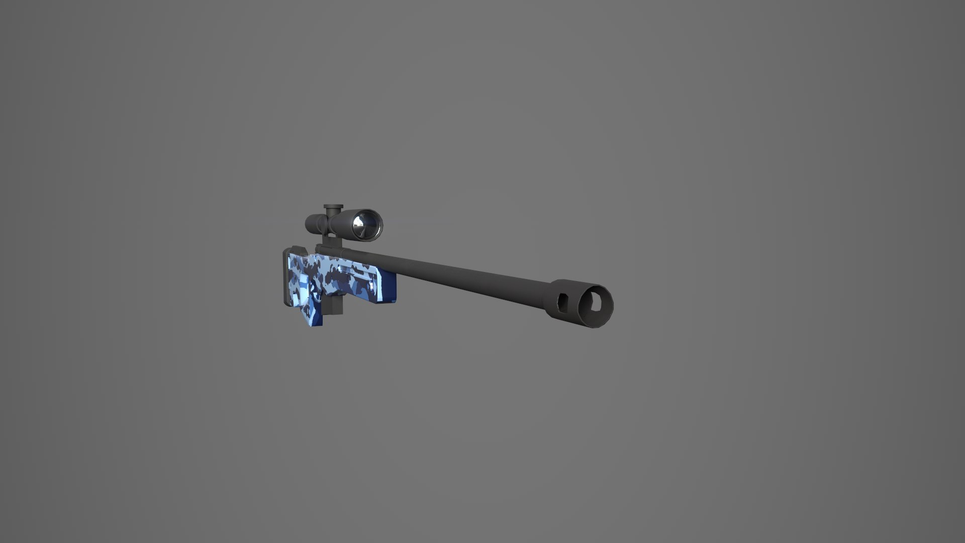 3D Arctic Warfare Magnum Blue - TurboSquid 1553518