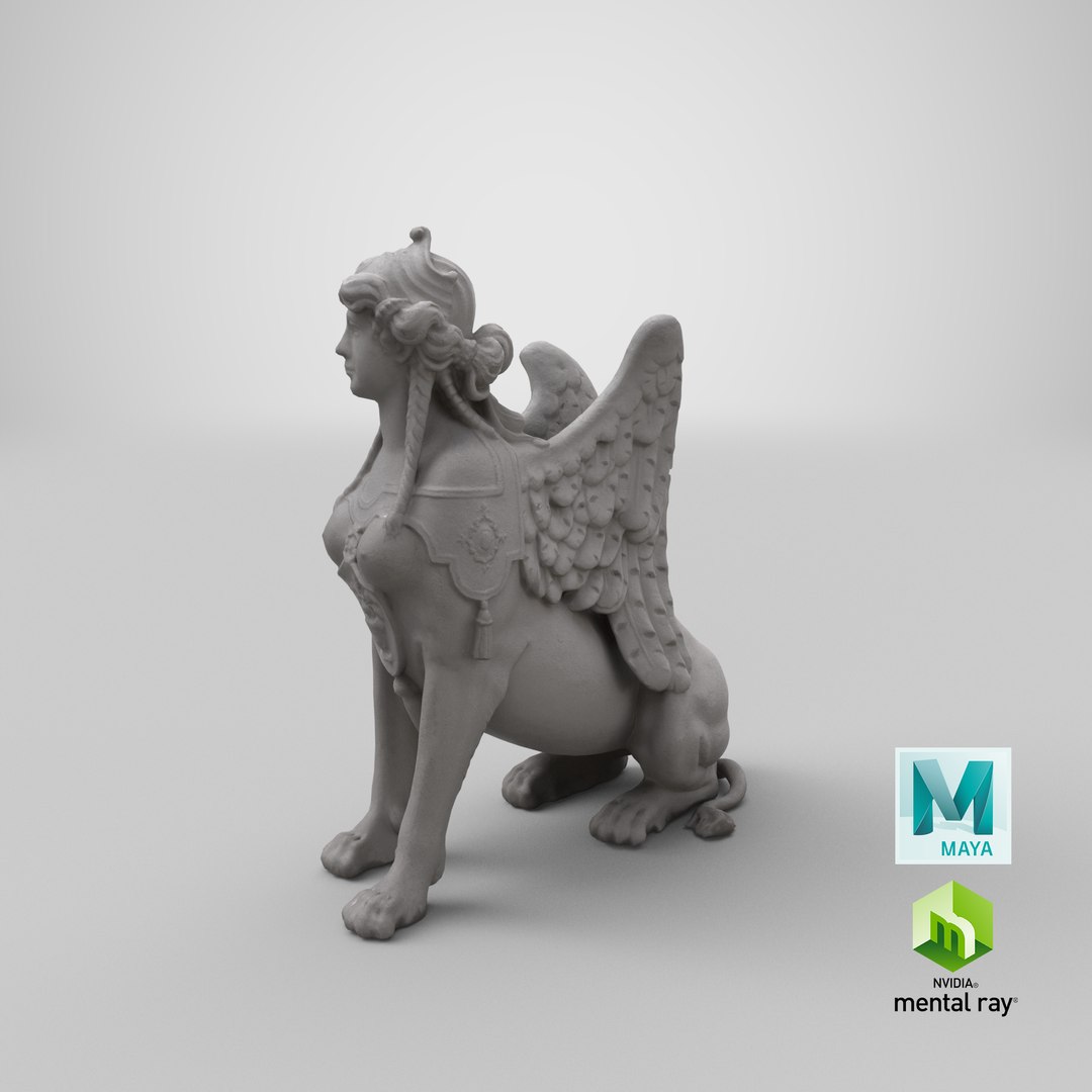 Woman Head Sphinx Model - TurboSquid 1912804