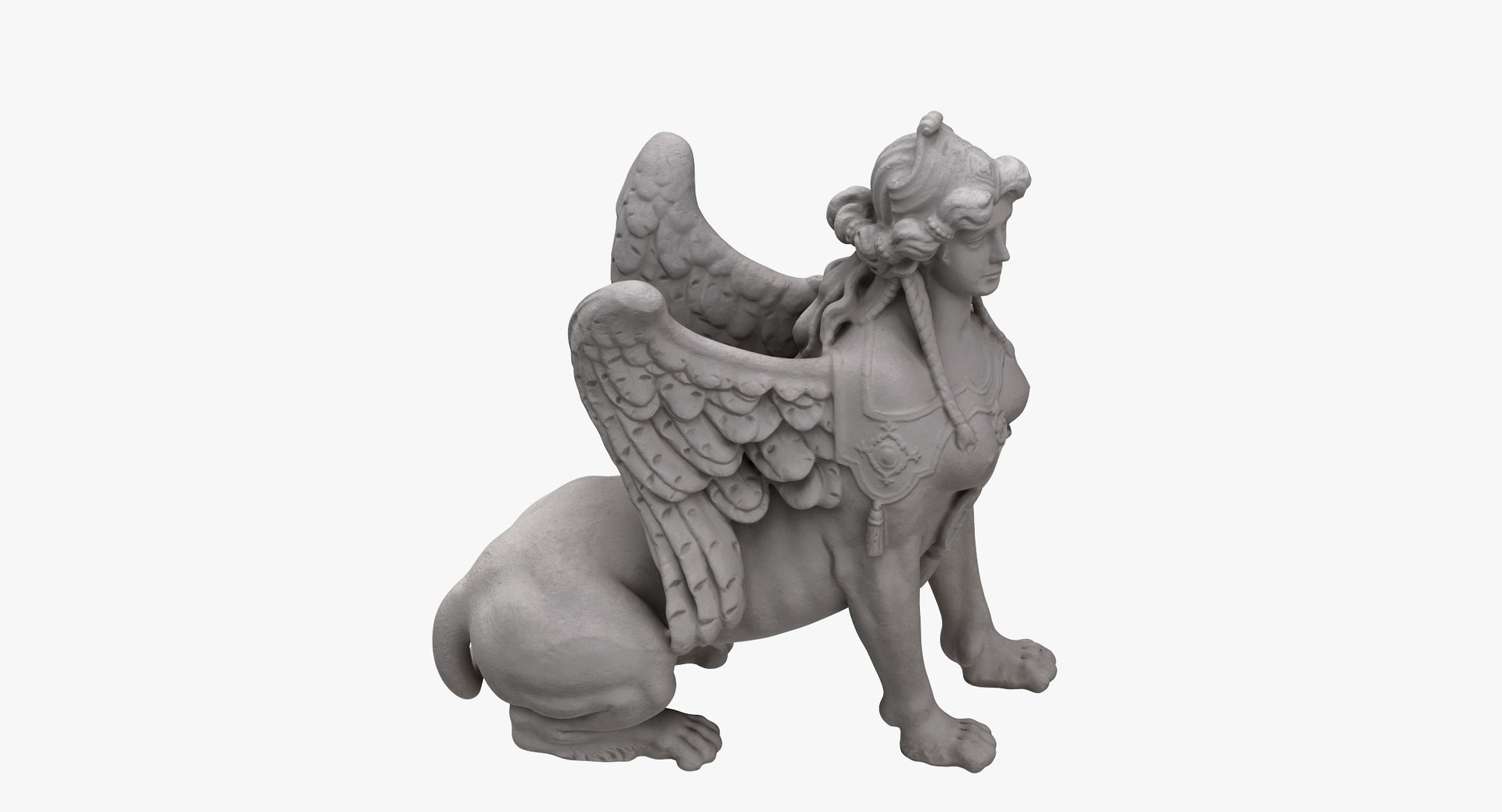 Woman Head Sphinx model - TurboSquid 1912804