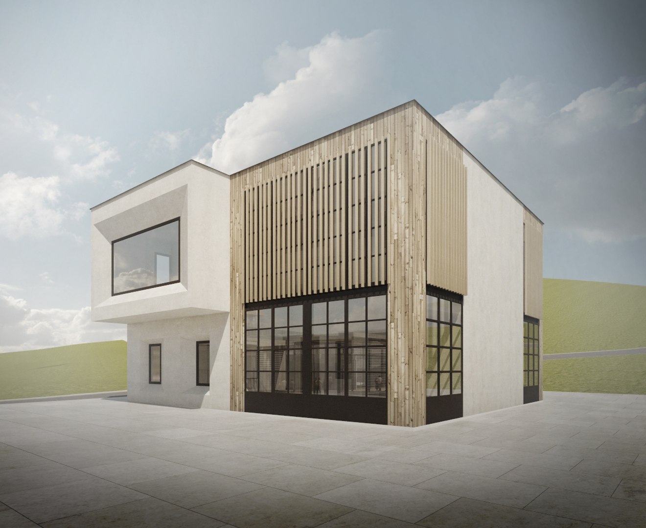 Optimized Small Office Building 3d Obj