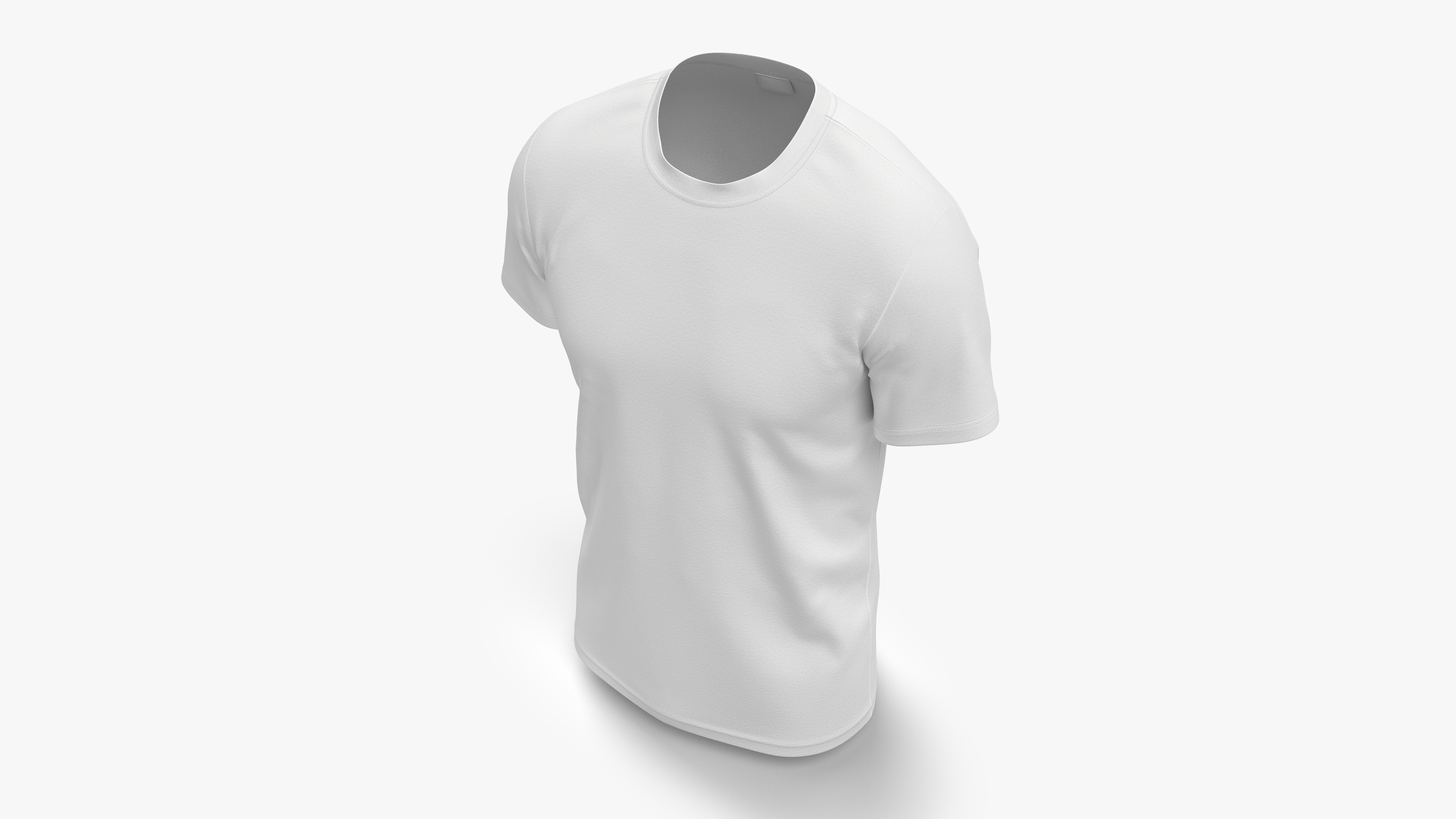 3D 3D Realistic Worn T-shirt Male Body Shape model - TurboSquid 1781901
